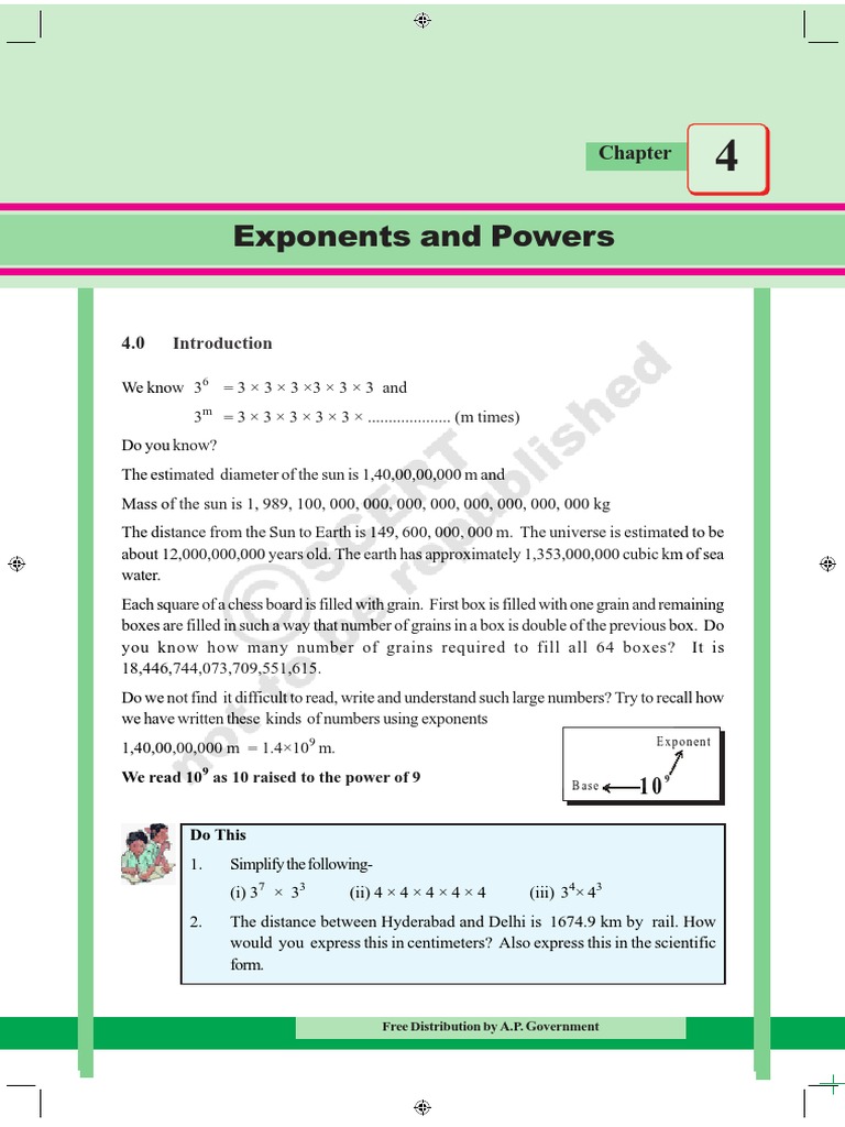 Understanding Large and Small Numbers Through Exponents | PDF ...