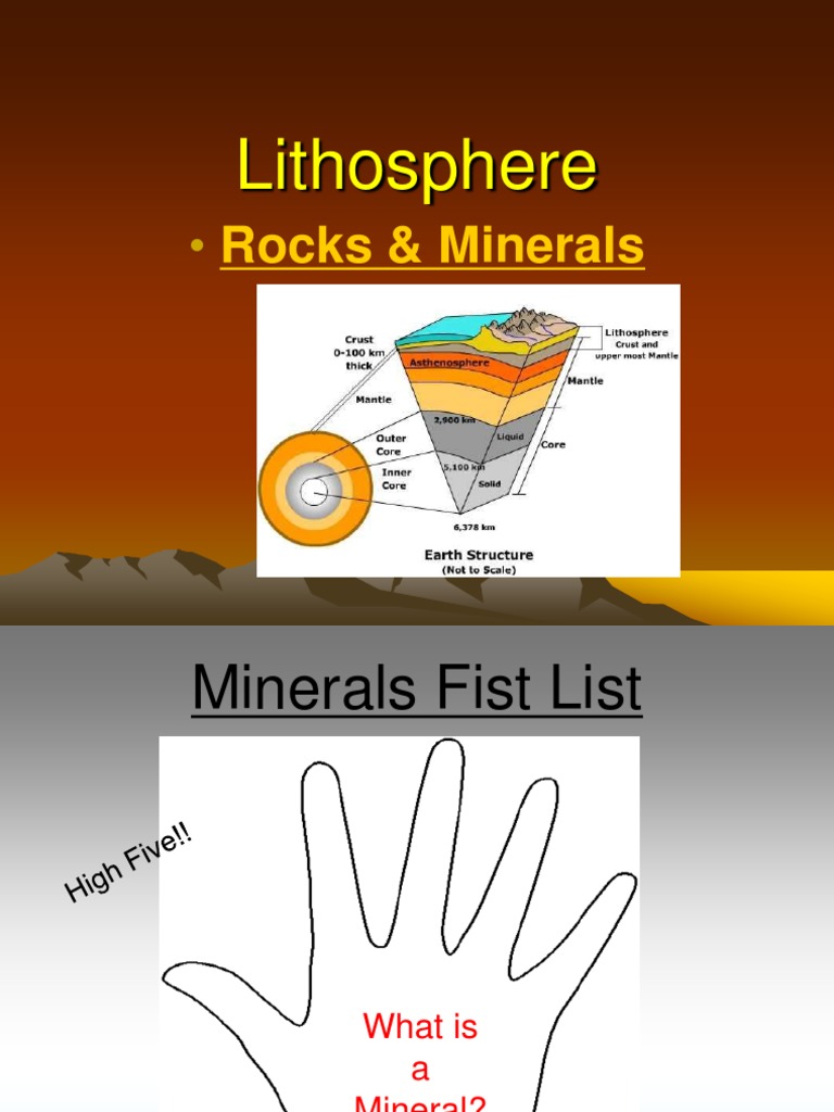 Lithosphere: Rocks & Minerals | PDF | Minerals | Hardness