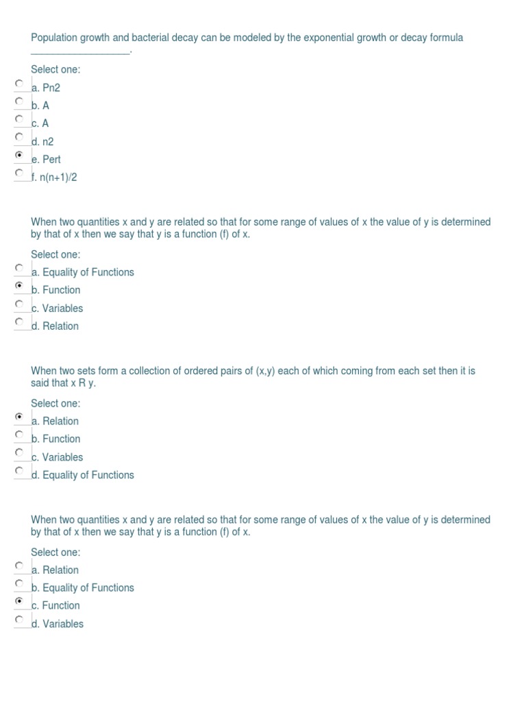Math Modern World PRELIM | PDF | Set (Mathematics) | Function (Mathematics)