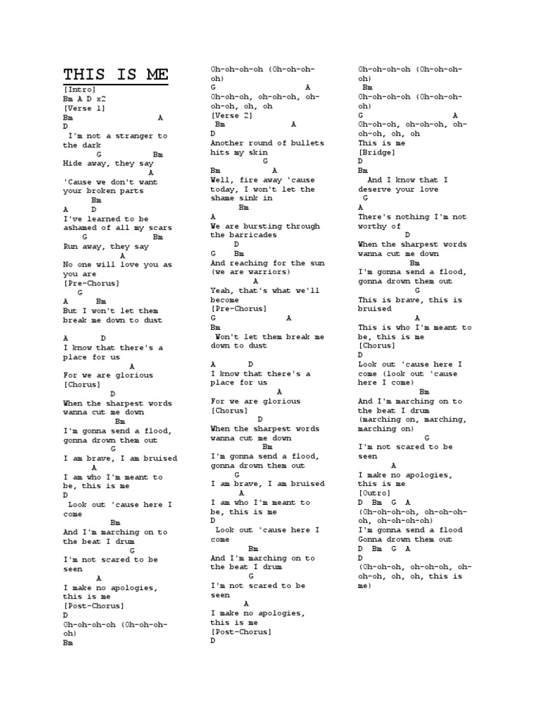 THIS IS ME | Vocal Music | Songs