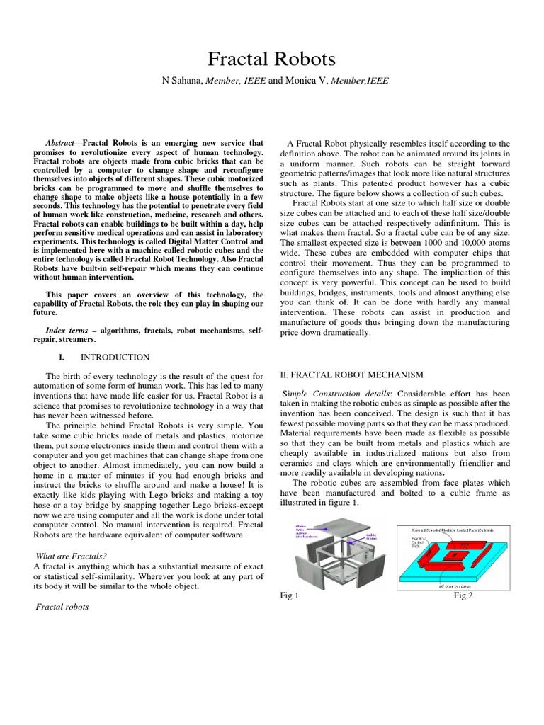 Fractal Robots | PDF | Robot | Robotics