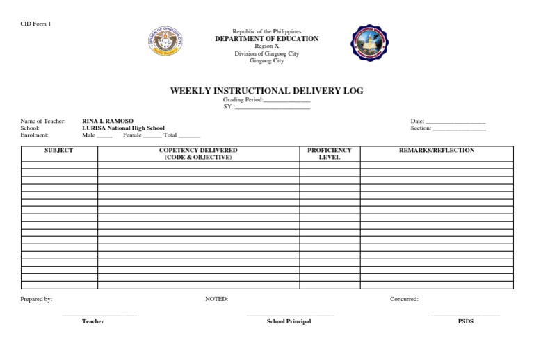 CID Form 1 | PDF