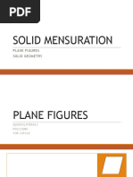 Solid Mensuration Module 1 | PDF | Area | Euclidean Geometry