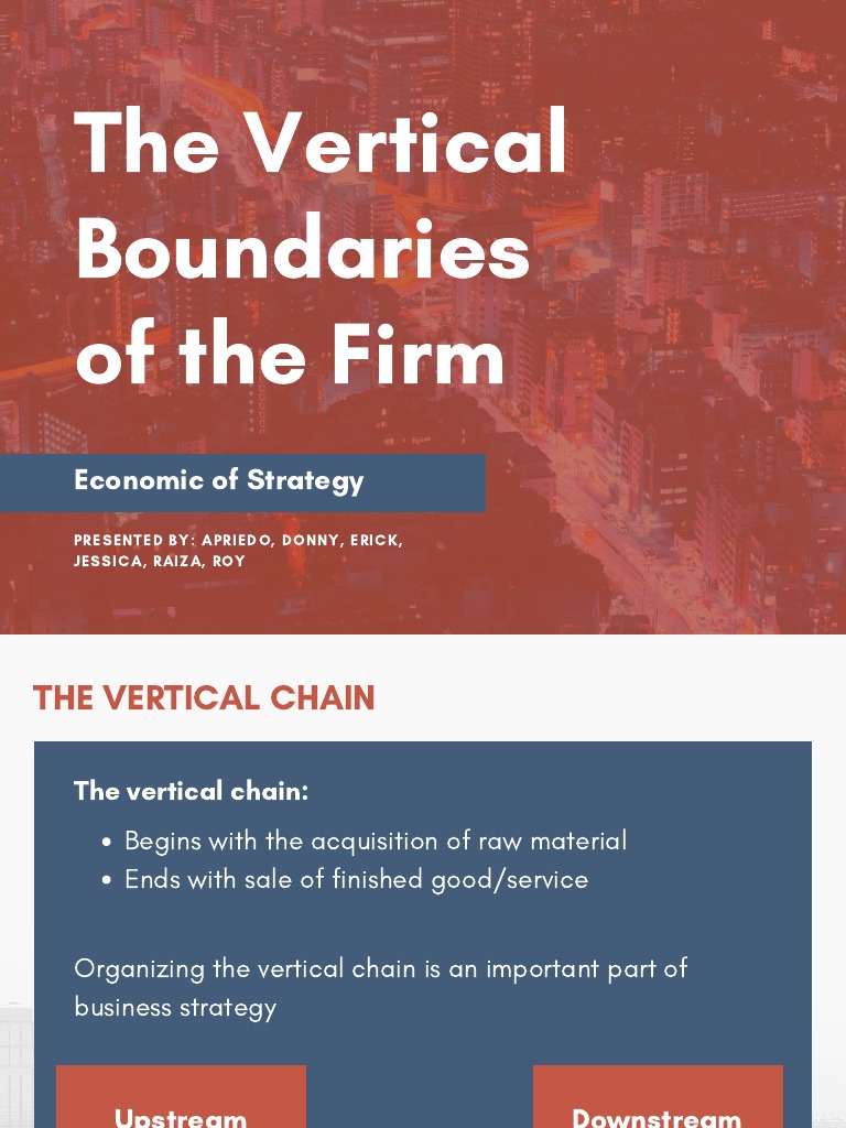 The Vertical Boundaries of The Firm PDF | PDF | Profit (Economics ...