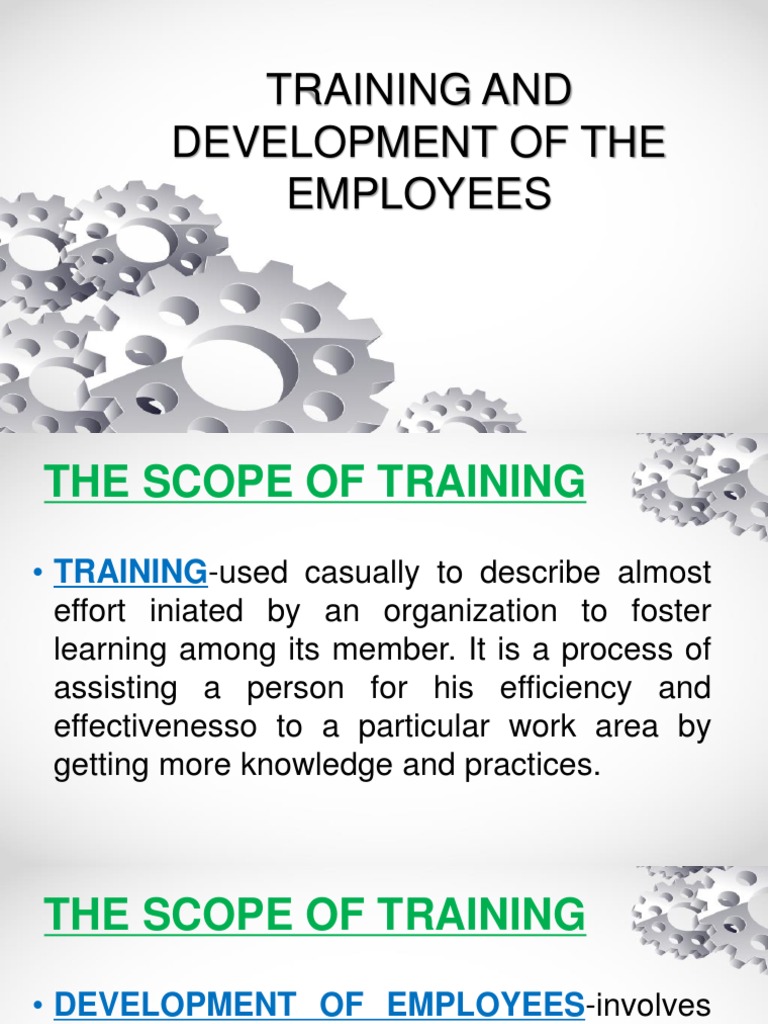 Employee Training and Development Guide | PDF | Employment | Motivation