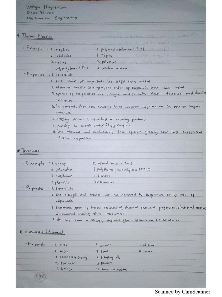 Summary of Plastic | PDF