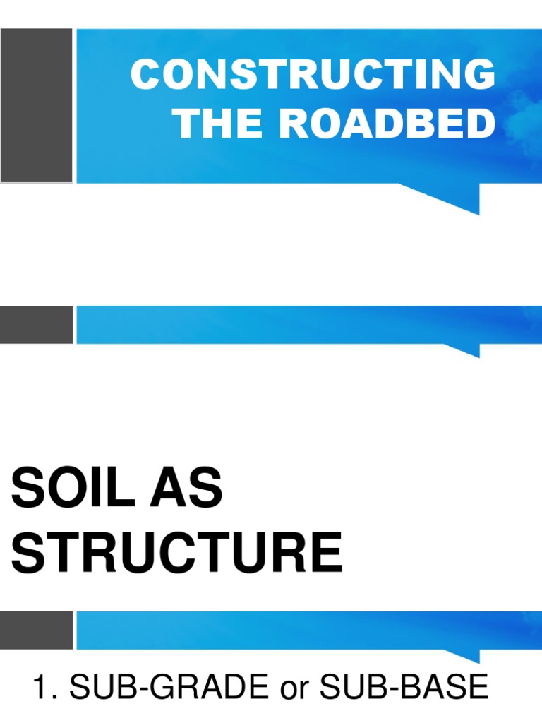 Constructing The Roadbed | PDF | Road Surface | Road