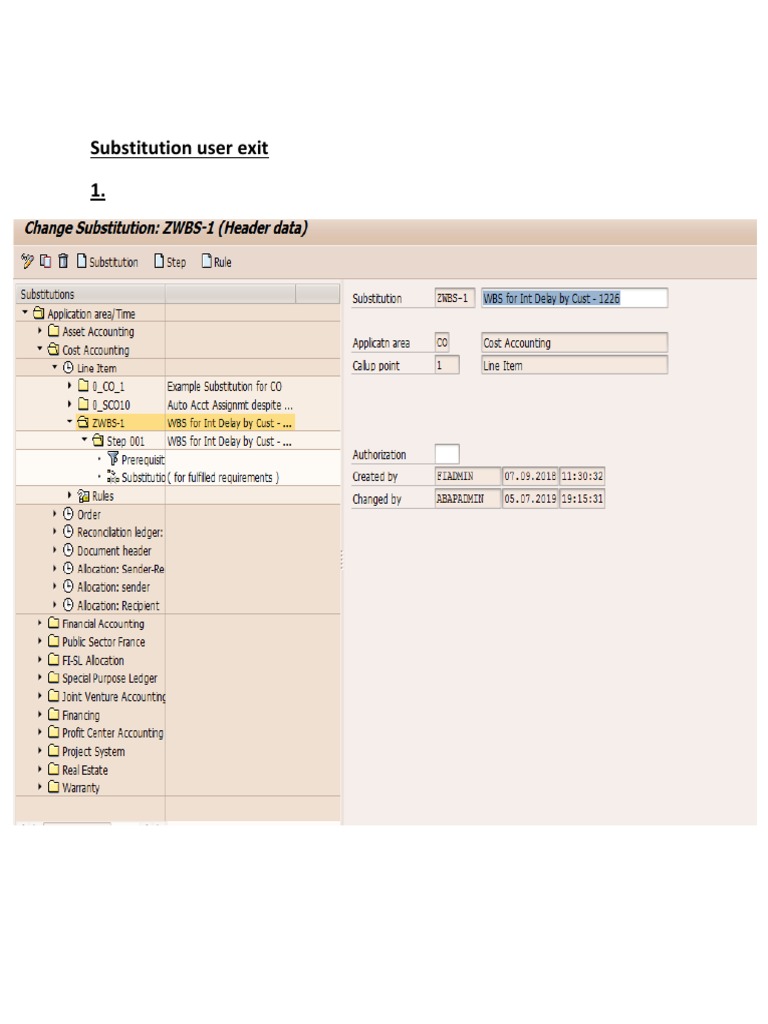 Substitution User Exit | PDF | Data Type | Computer Data