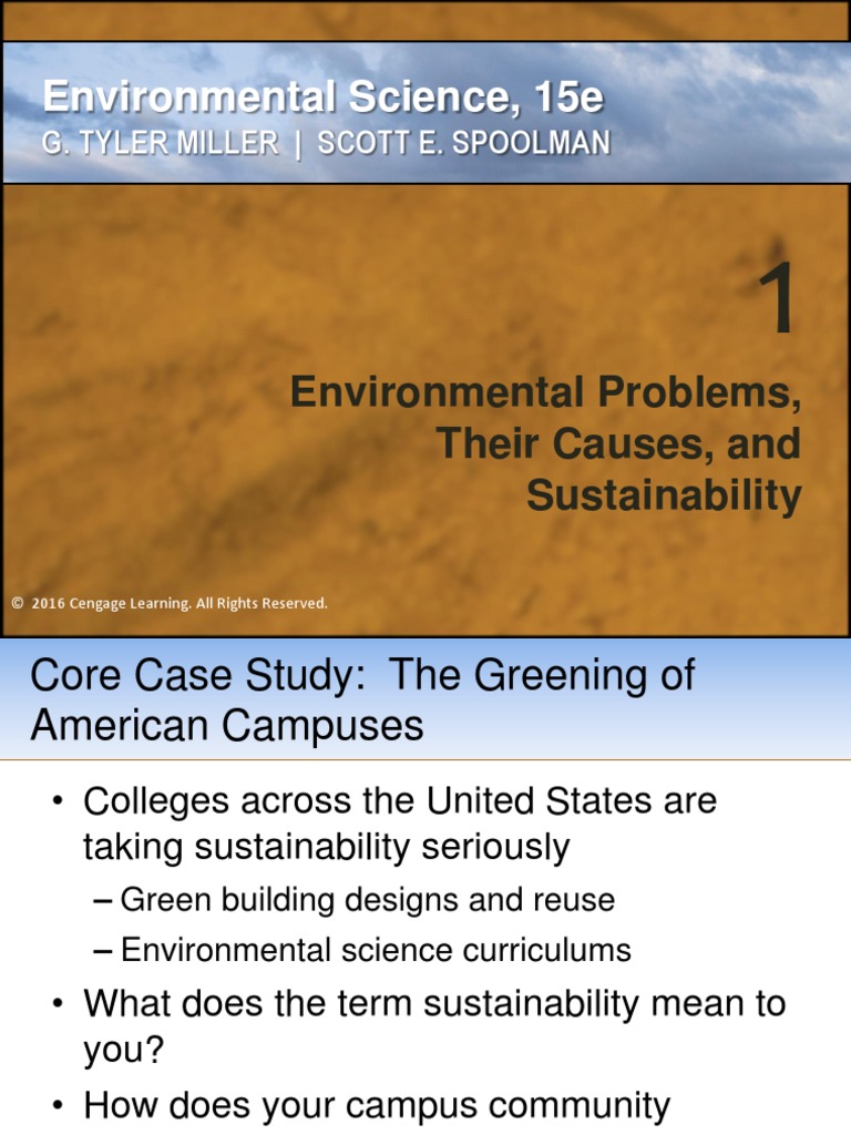 Miller 15e Ch01 | PDF | Sustainability | Environmental Degradation