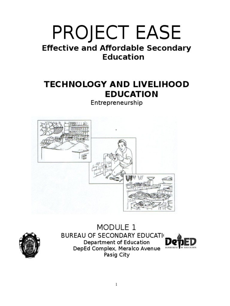 Technology and Livelihood Education Entre Module 1 | PDF ...