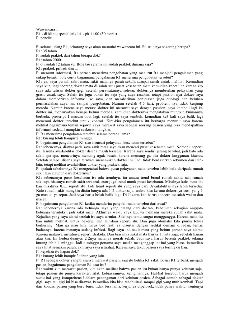Contoh Transkrip | PDF