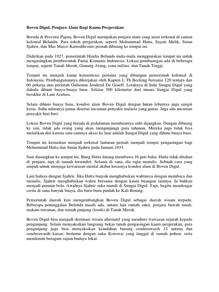 Boven Digul | PDF | Sejarah