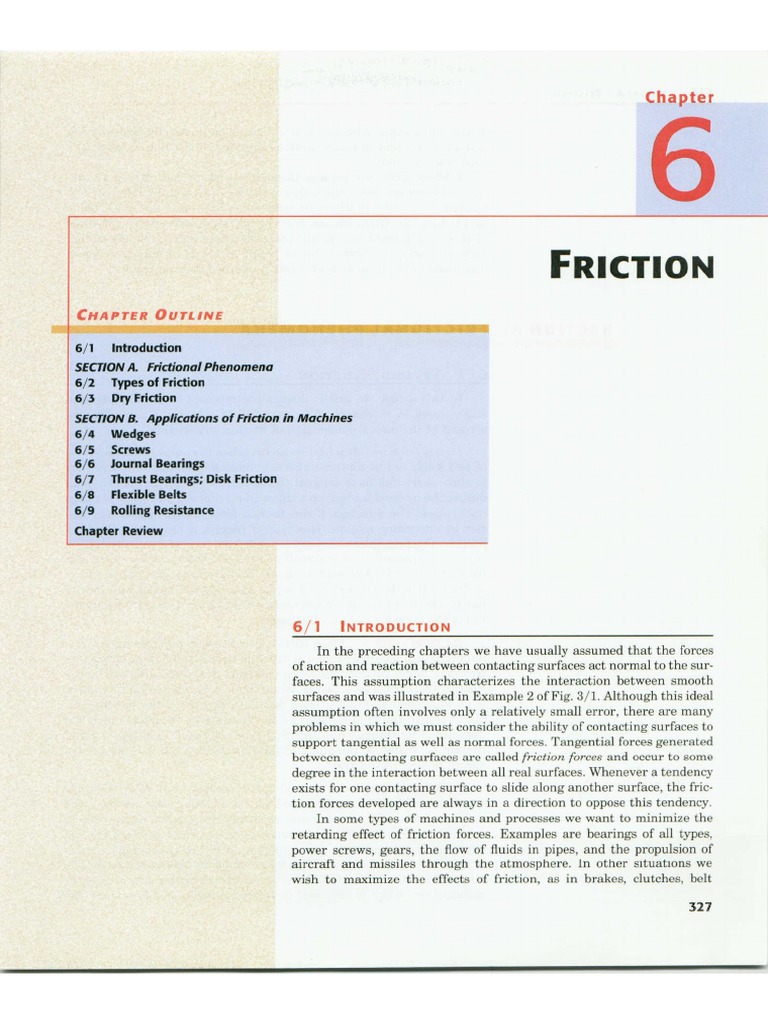 ENGINEERING MECHANICS VOL L STATICS FIFTH EDITION Chapter6 PDF | PDF ...