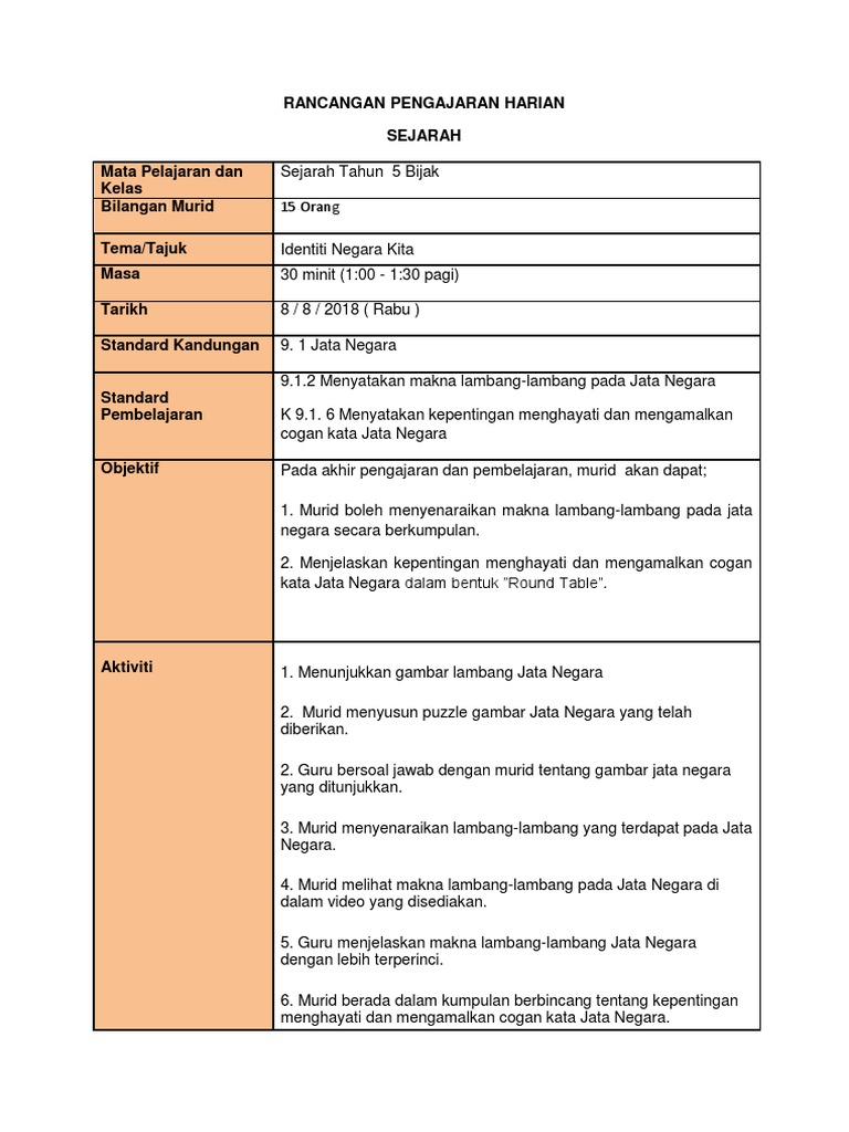 RPH 4b HR Rabu | PDF