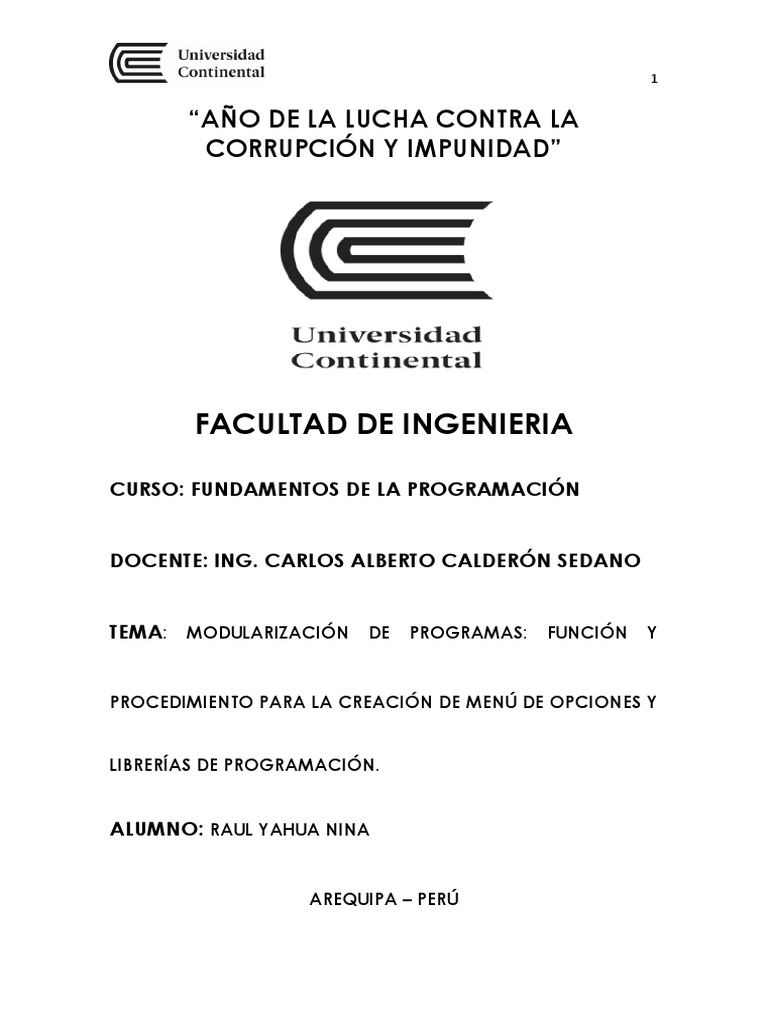 02 - PA TAREA 03 - Fundamentos de Programación | PDF | Informática | Software