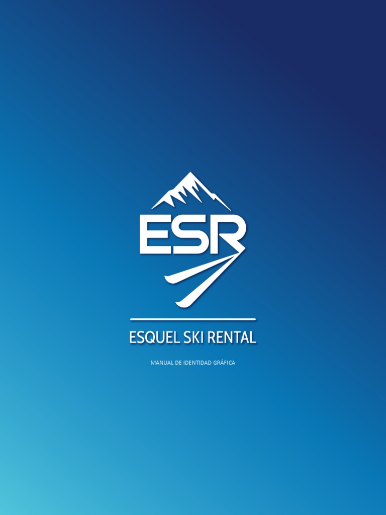 Manual de Identidad Visual Esquel Ski Rental | PDF | Color | Modelo de ...