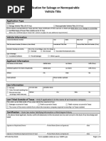 Vsf011 Form - Removal and or Inspection of A Veh at A VSF | PDF ...