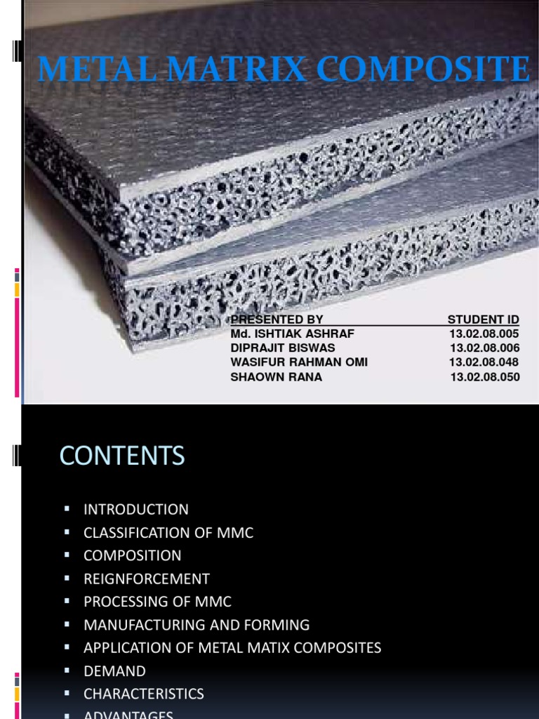 MMC | PDF | Composite Material | Fibers