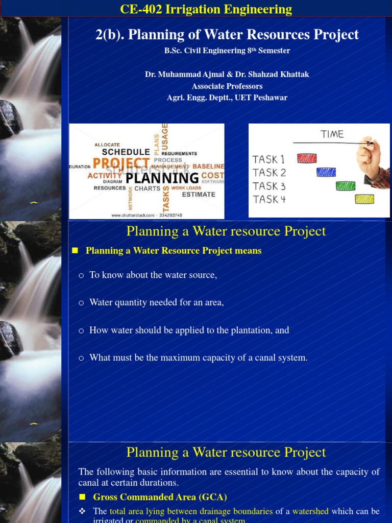 2 (B) - Planning Water Resources Project | PDF | Water Resources ...