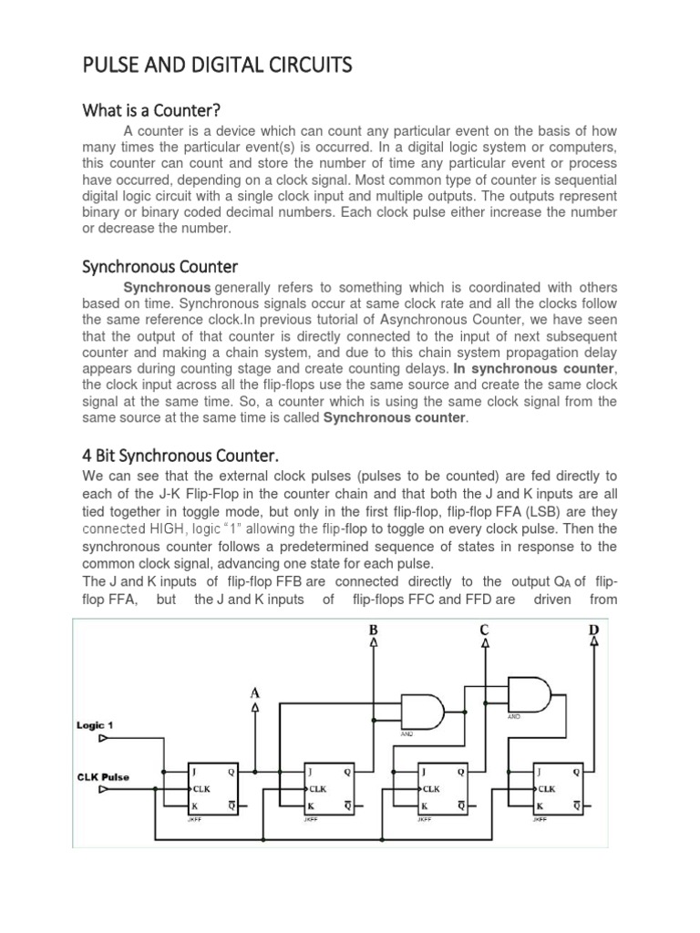 Pulse and Digital Circuits: What Is A Counter? | PDF | Computer ...