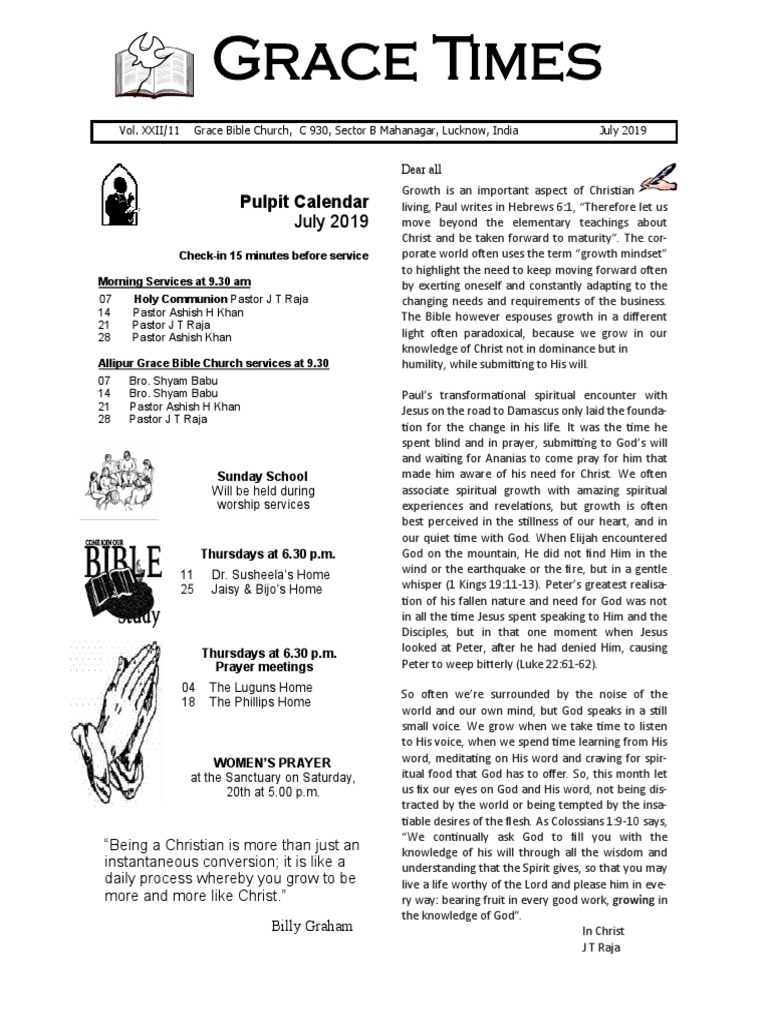 Grace Times | PDF | Grace In Christianity | Jesus