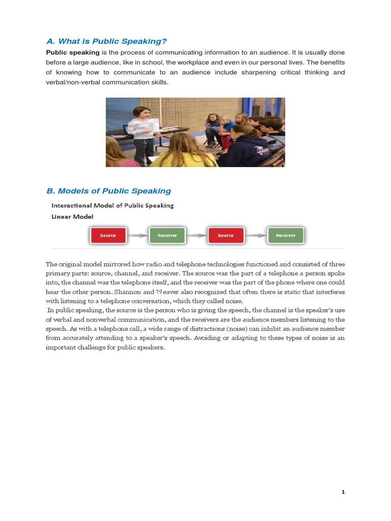 Public Speaking | PDF | Public Speaking | Nonverbal Communication