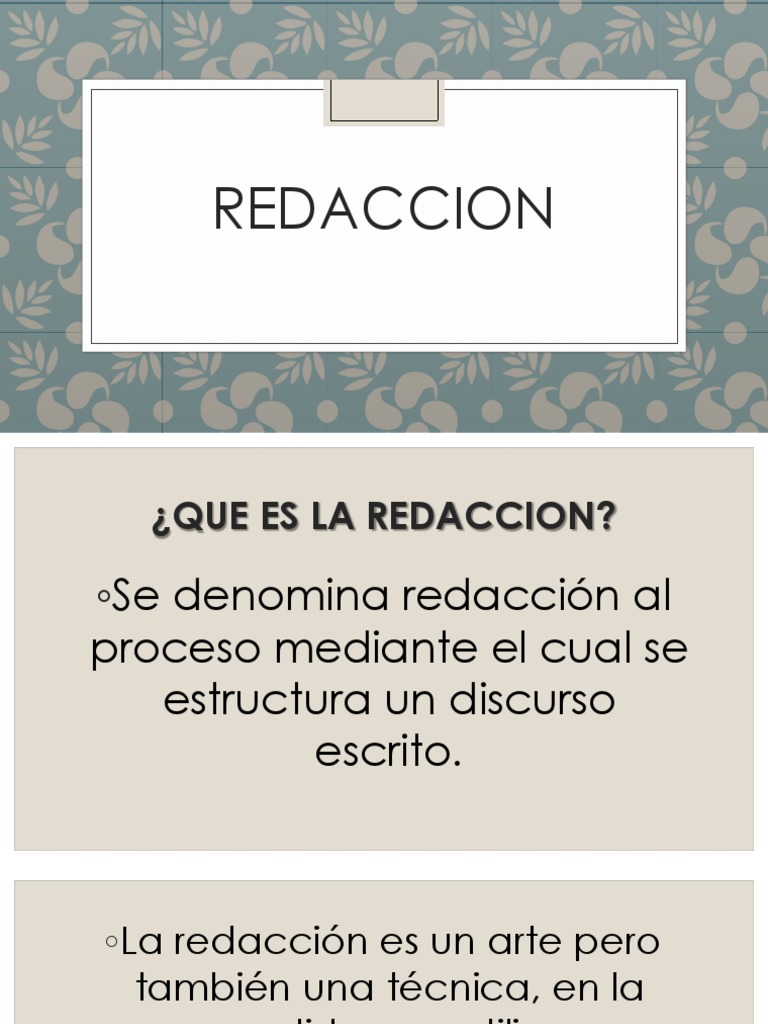 Que Es Redaccion | Descargar gratis PDF | Escritura | Semiótica