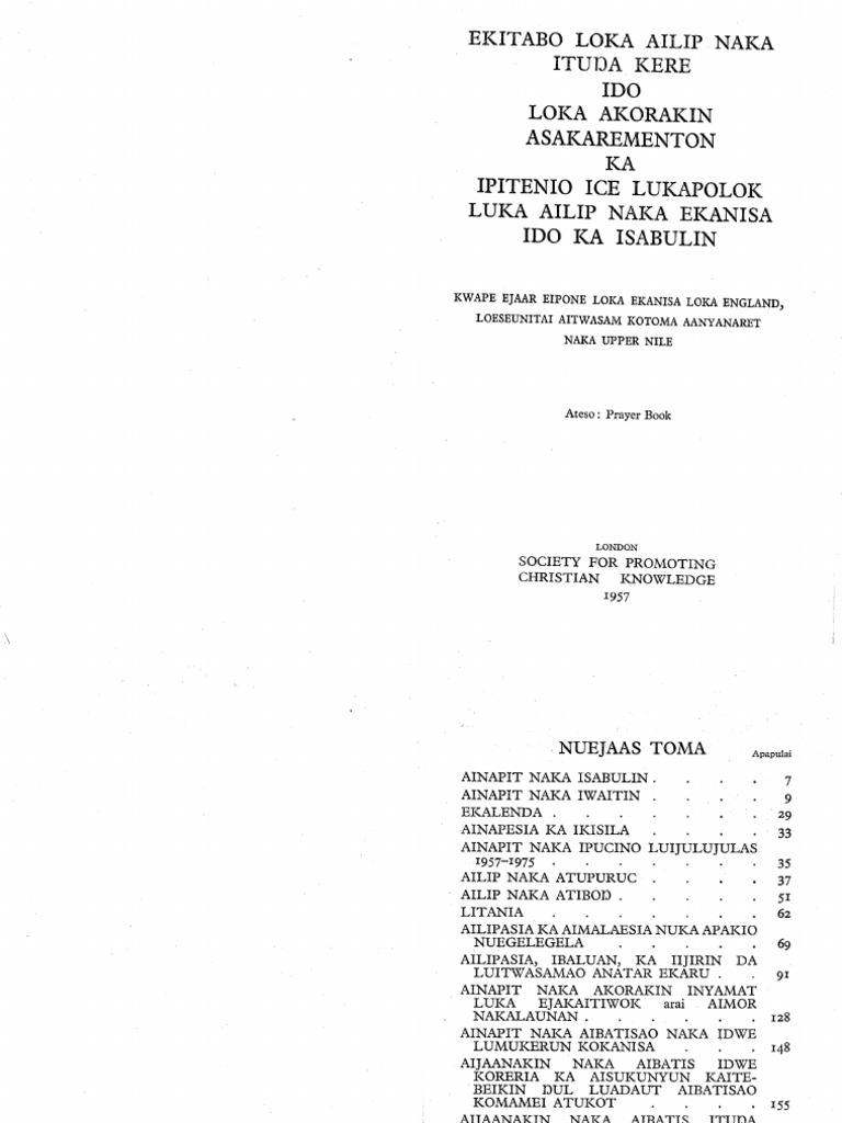 Ateso Handbook | PDF