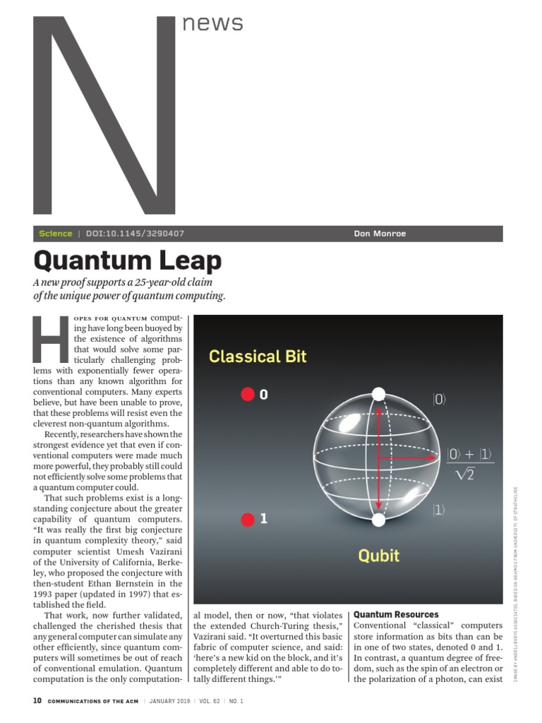 Quantum Leap: A New Proof Supports A 25-Year-Old Claim of The Unique Power of Quantum Computing ...