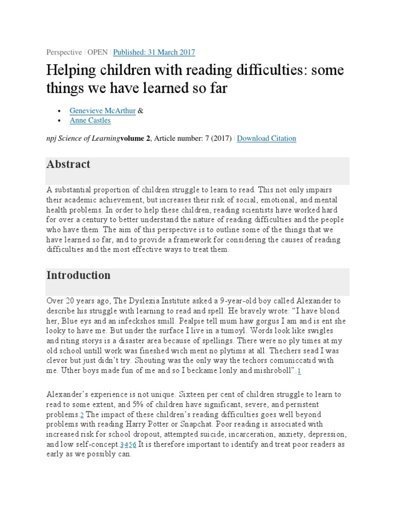 Sample of Reading Article Review | PDF | Randomized Controlled Trial ...