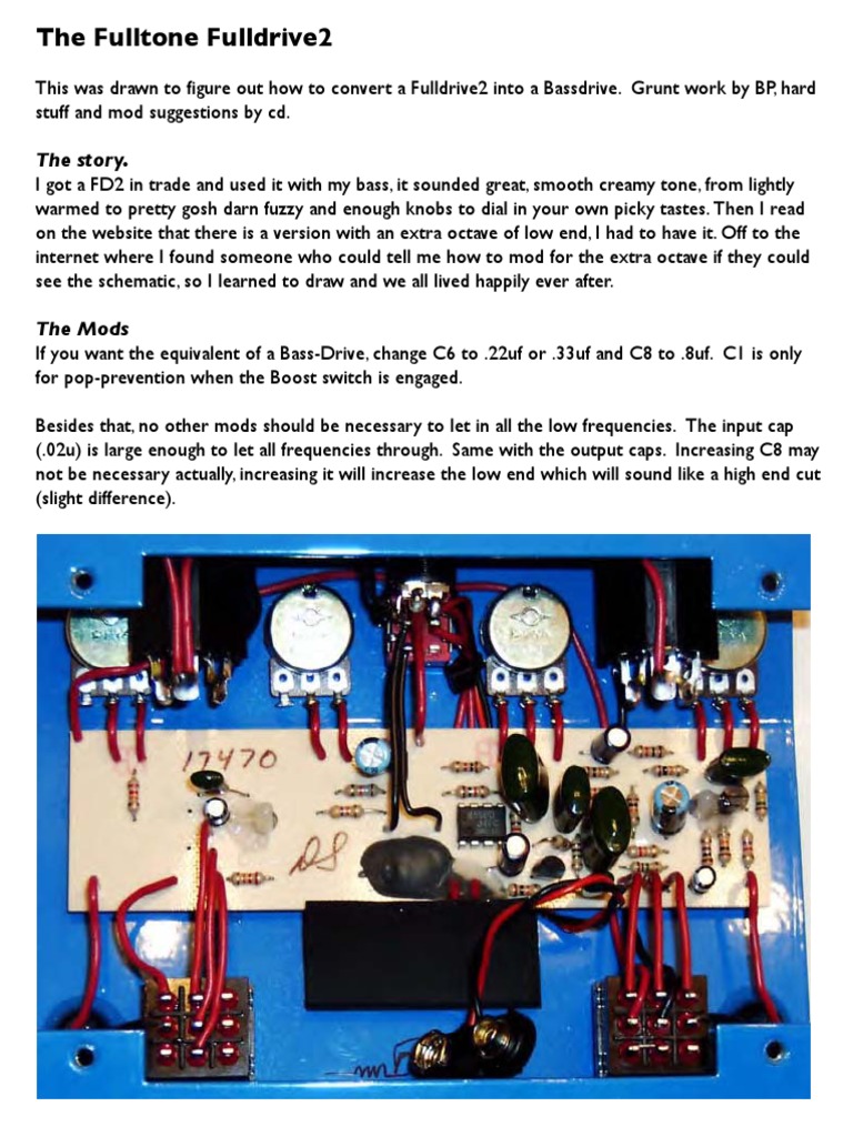 Fulltone Fulldrive 2 | PDF | Electrical Engineering | Electricity