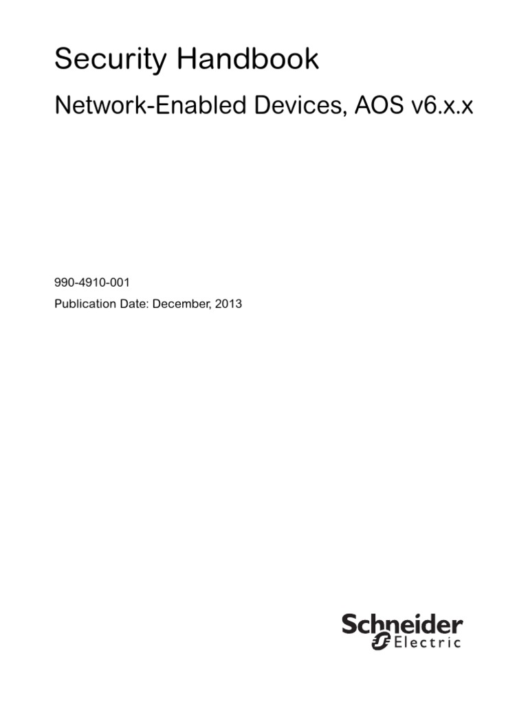 Security Handbook: Network-Enabled Devices, AOS v6.x.x | PDF | Public Key Certificate ...
