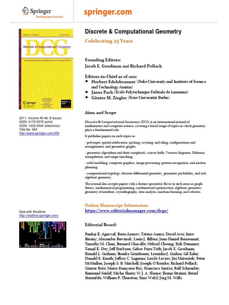 Discrete And Computational Geometry Pdf