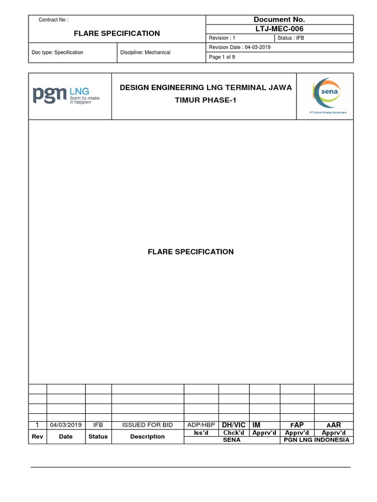 Flare LNG | Download Free PDF | Specification (Technical Standard) | Pipe (Fluid Conveyance)