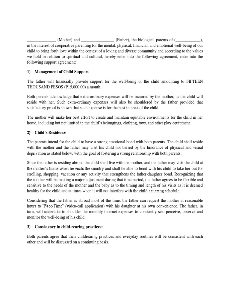 1) Management of Child Support | PDF | Parenting | Relationships