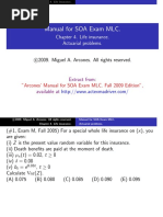 SOA Exam SRM Tables | PDF | Statistics | Statistical Theory