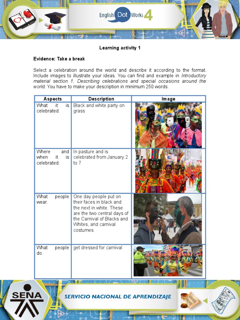 Celebration Descriptions Guide | PDF | Language Arts & Discipline
