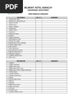 Linen Inventory Worksheet 2023 | PDF | Bed | Linens