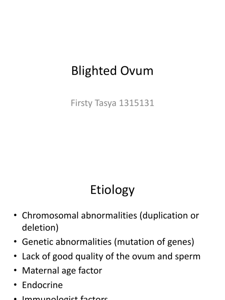 Blighted Ovum - FT | PDF | Self-Improvement | Wellness