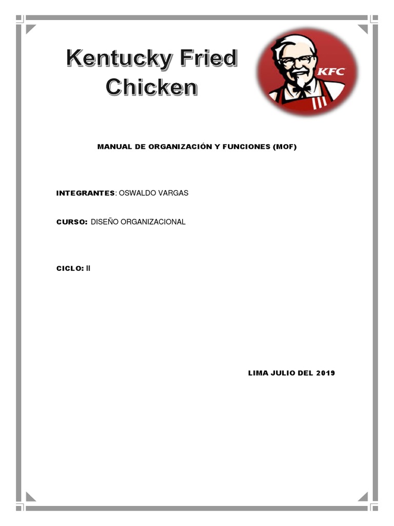 KFC 1 | PDF | Privacidad de la información | Gestión de recursos humanos