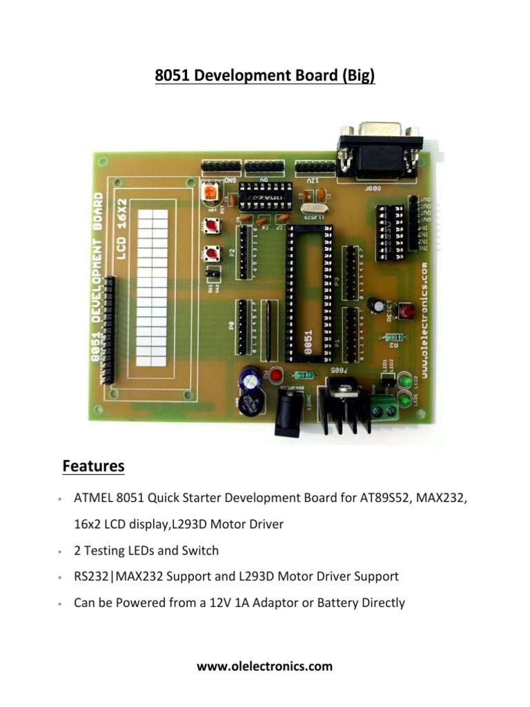 8051 Development Board (Big) | PDF