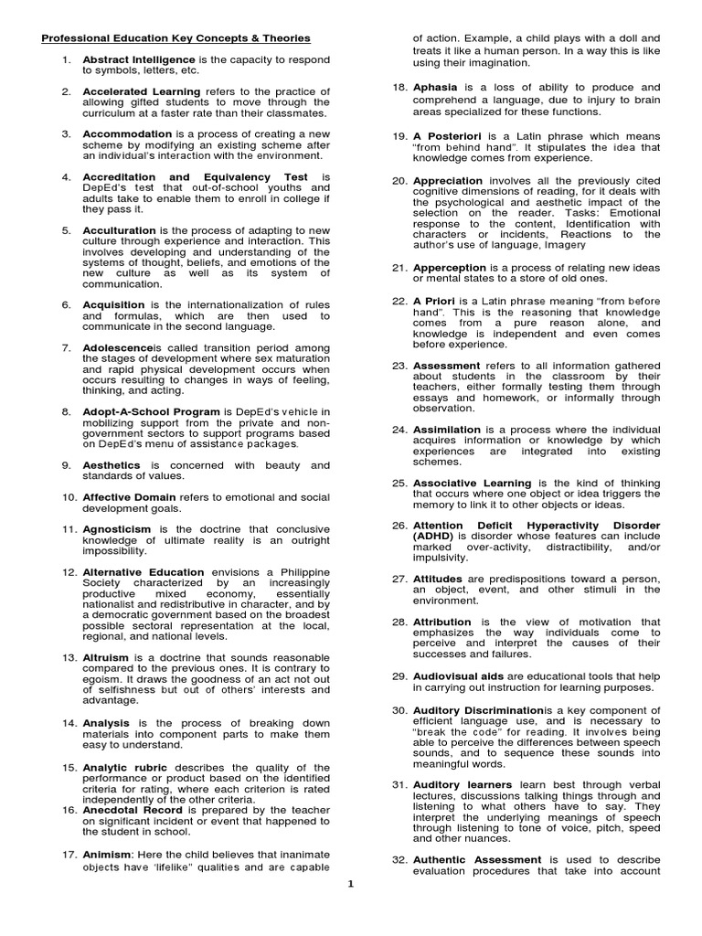 Educator's Guide: Key Concepts | PDF | Constructivism (Philosophy Of ...