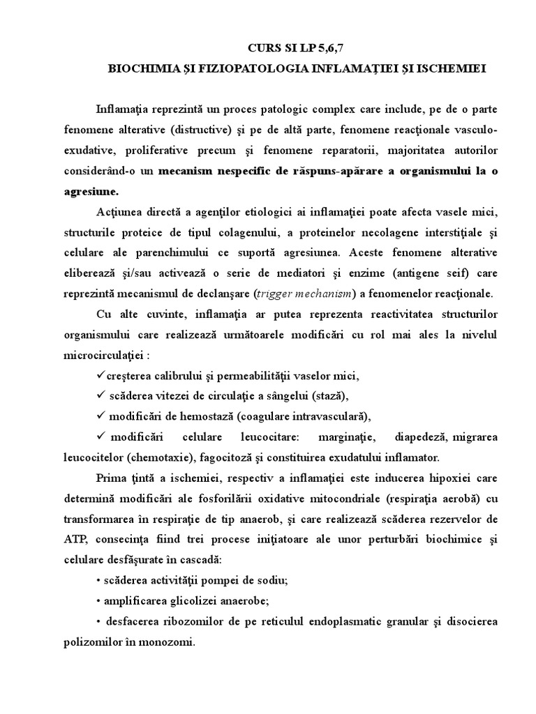 LP - Curs Fiziopatologie 7, 8, 9 | PDF