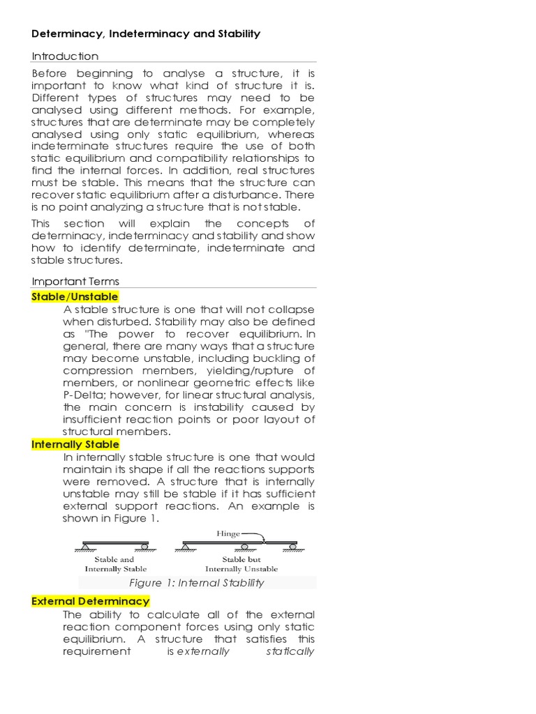 Analysis of Statically Indeterminate Structures | PDF | Structural ...