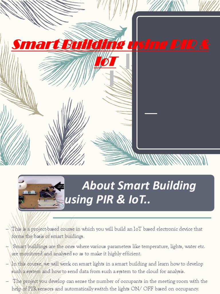 Smart Building Using Pir & Iot | PDF | Relay | Switch