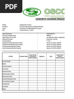 Pouring Request Sample | PDF