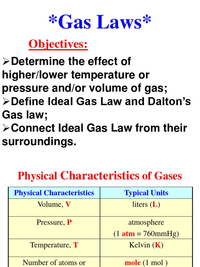 Ideal and Dalton's Gas Law | PDF | Gases | Mole (Unit)