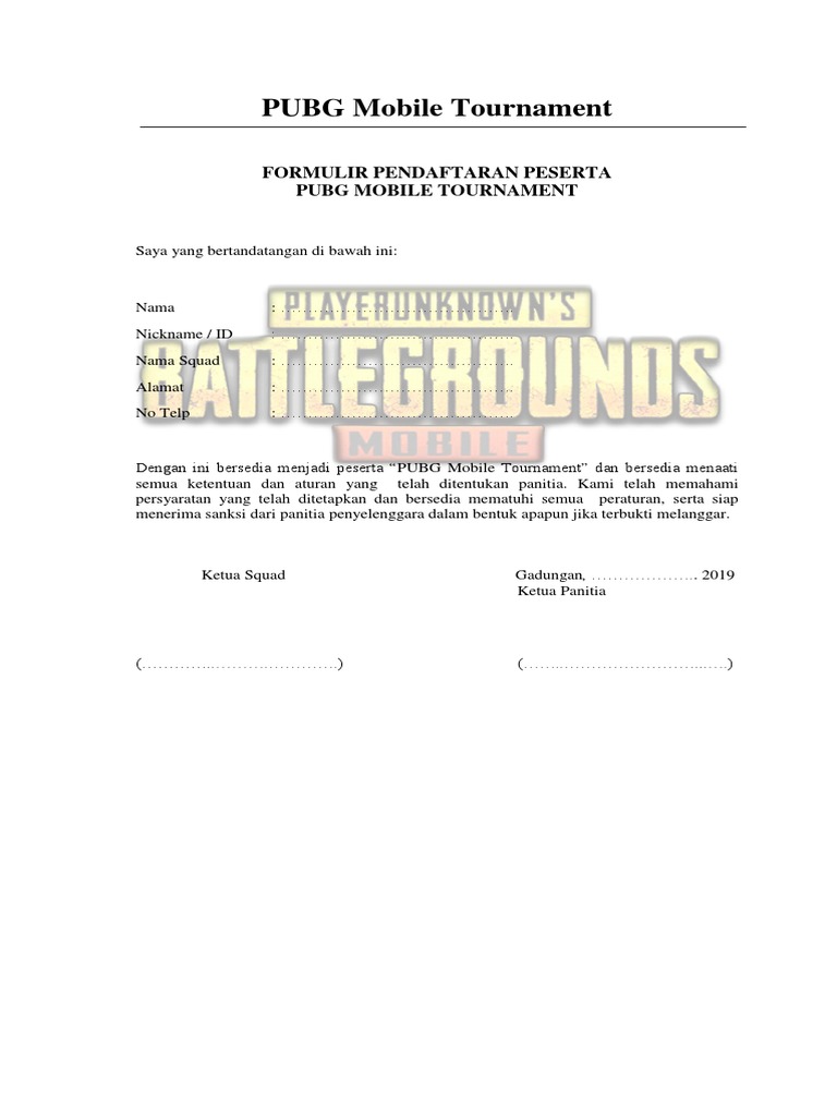 PUBG Mobile Tournament | PDF