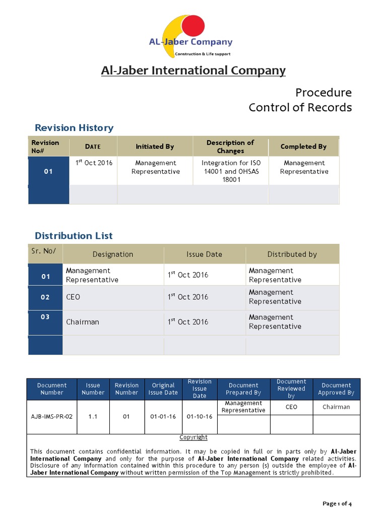 Control of Records | Download Free PDF | Information Retrieval | Computer File