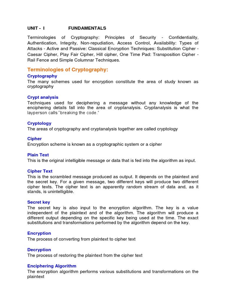 Cryptography Basics for Beginners | PDF | Cipher | Cryptography